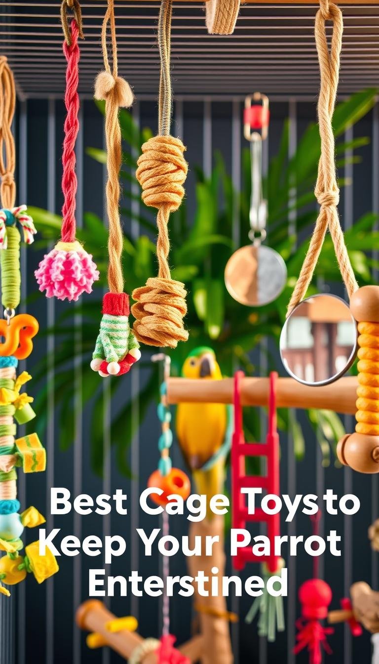 Best Cage Toys to Keep Your Parrot Entertained