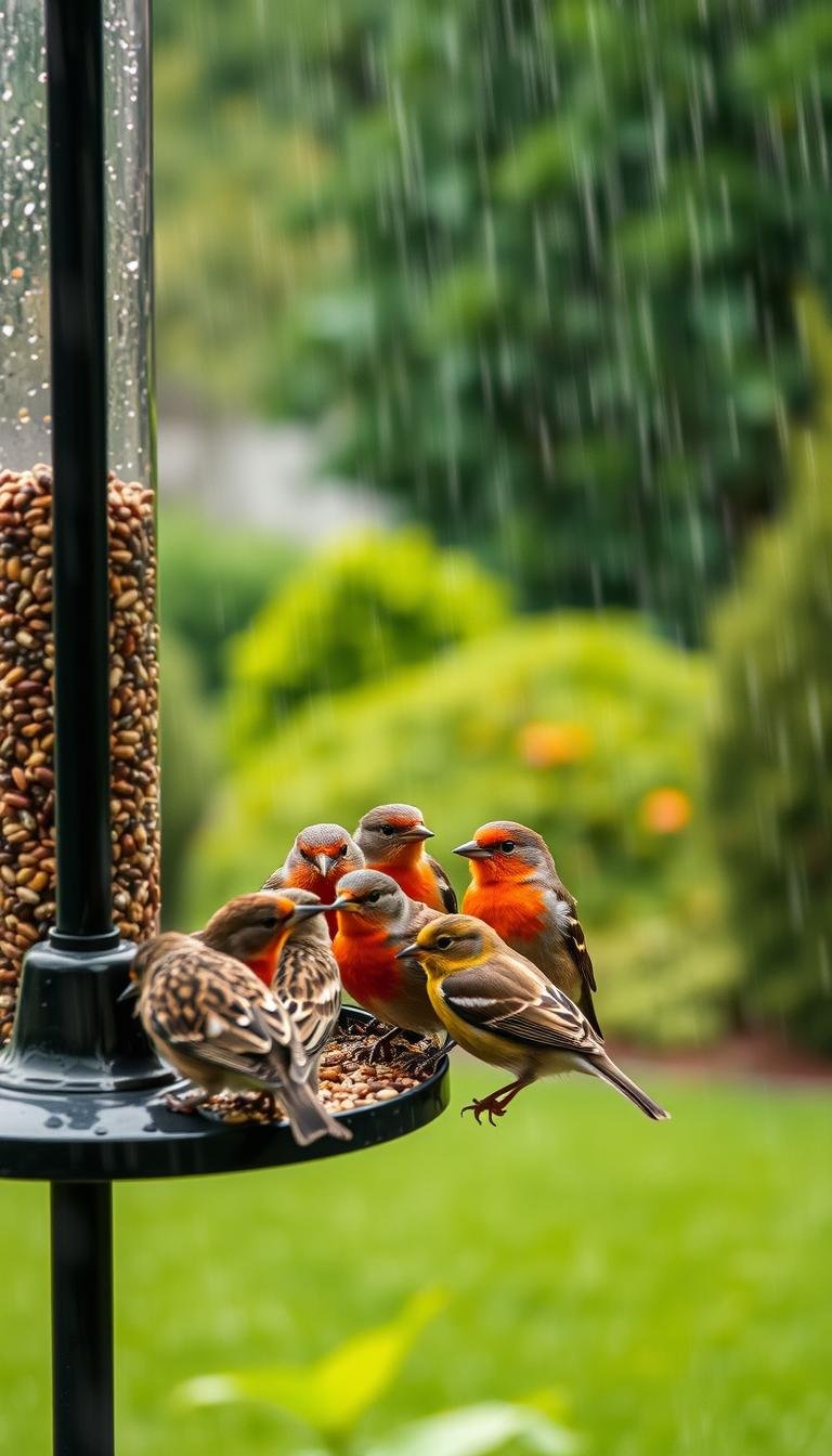 Wet Weather Bird Feeding: Keeping Feathered Friends Fed - Your Bird Buddy